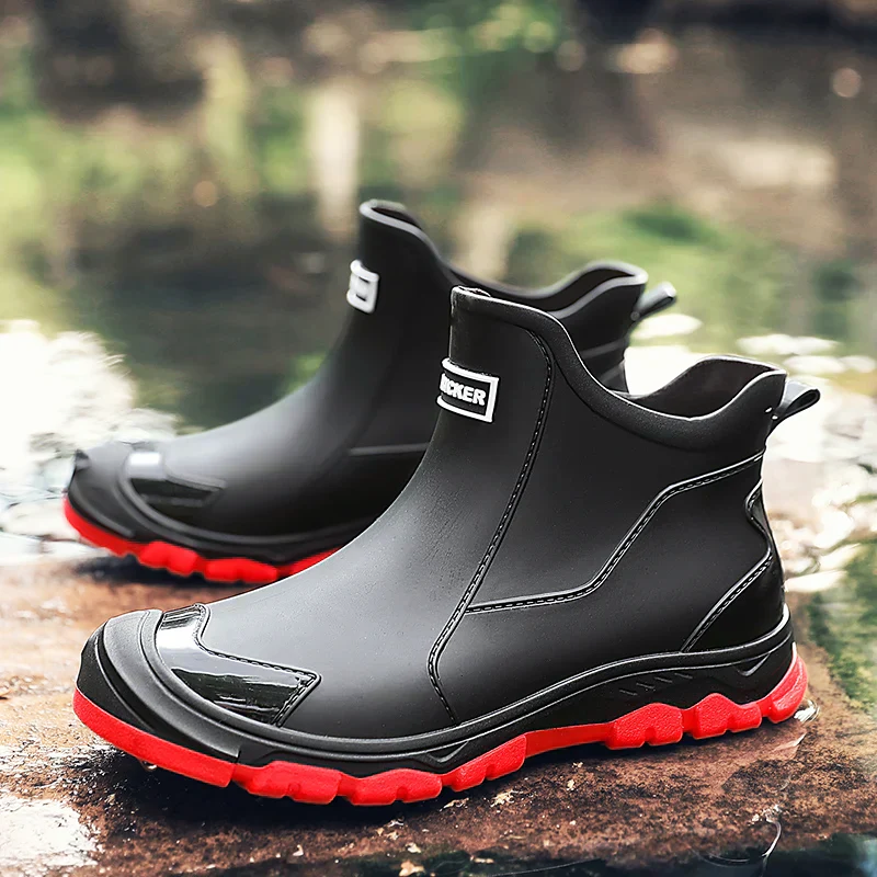 Men’s Waterproof Rain Boots with Grip Sole – Milanolegacy