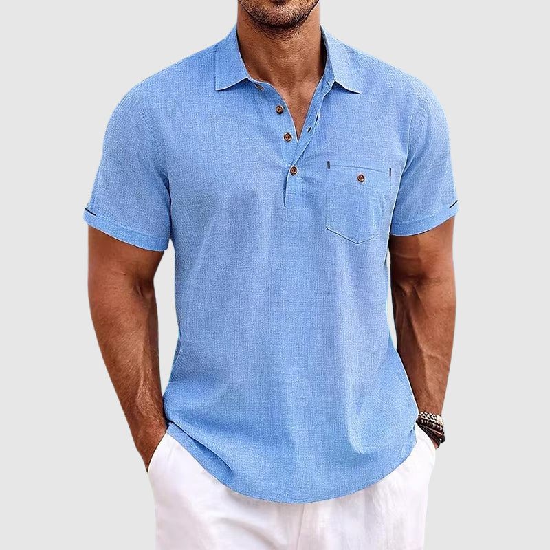 Theodore Willow Linen Polo Shirt – Milanolegacy