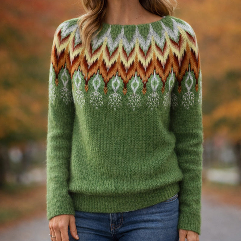 Valentina Rossi Fair Isle Style Knit Sweater – Milanolegacy